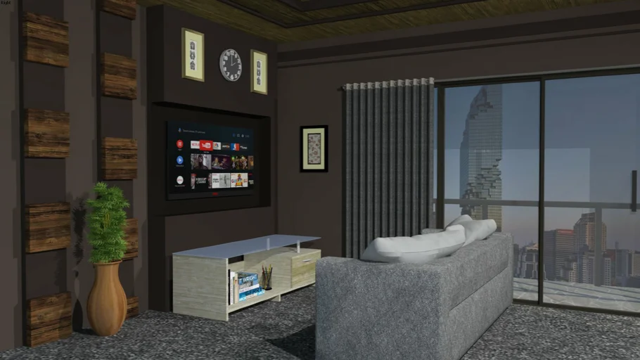 Condominium room style Modern Wood (FEE5) | 3D Warehouse