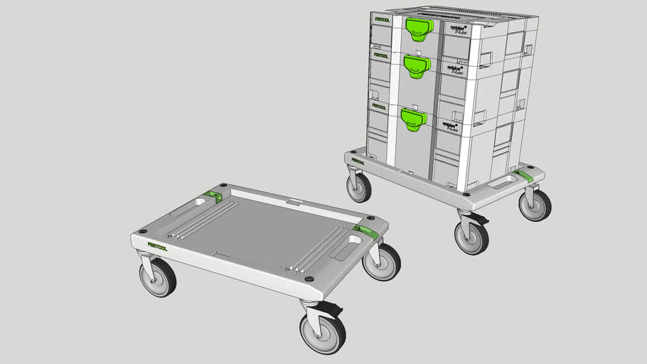 Festool Sys cart for systainers | 3D Warehouse
