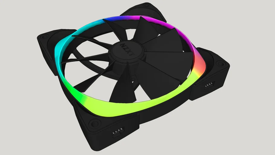 Cooler NZXT Aer RGB 140mm | 3D Warehouse