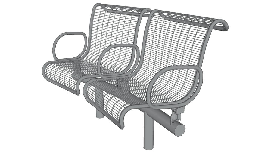 Plexus 2 Seat Bench | 3D Warehouse