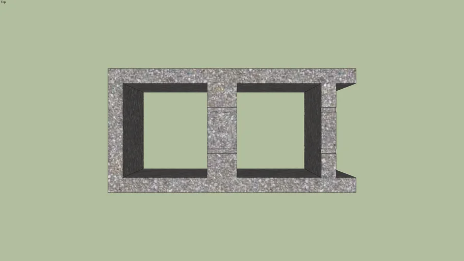 Zsalukő-sarok (Concrete building-block corner) 25 | 3D Warehouse