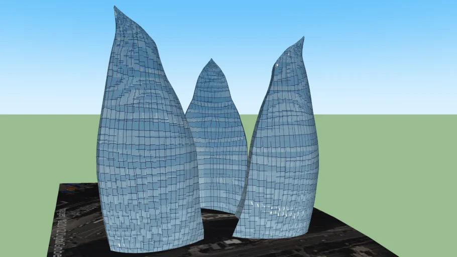 Flame Towers, Azerbaijan, Baku | 3D Warehouse