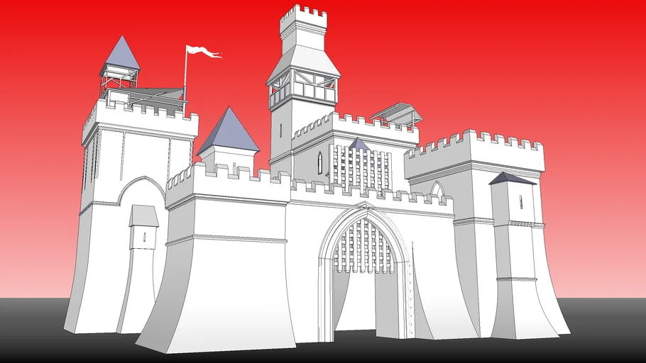 Massive castle part I | 3D Warehouse
