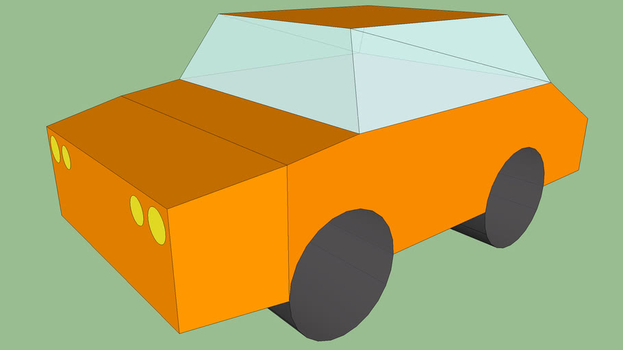 auto oranje abstract | 3D Warehouse