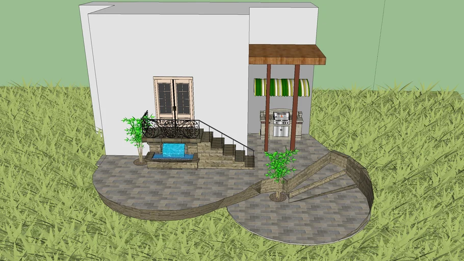 Paver Patio | 3D Warehouse
