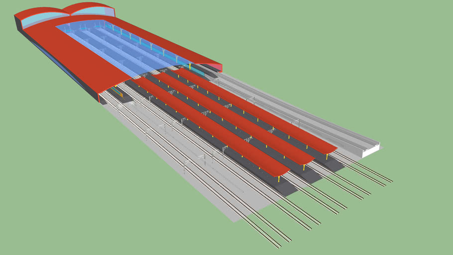 Basic Train Station | 3D Warehouse