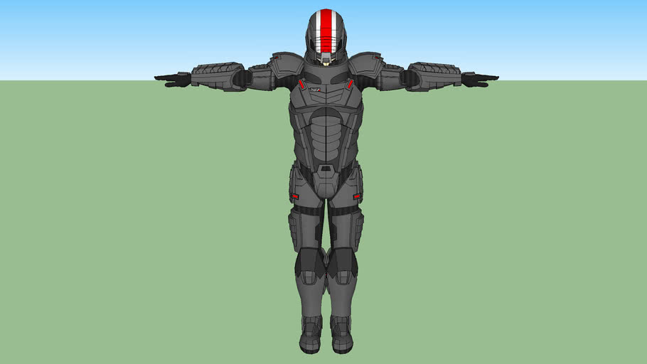 WIP- custom Mass Effect N7 armor | 3D Warehouse