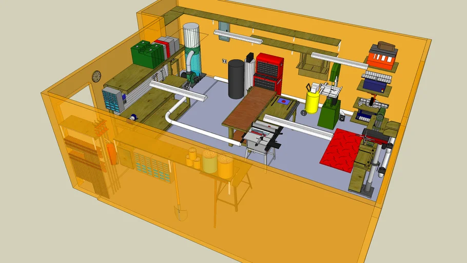 garage-layout | 3D Warehouse