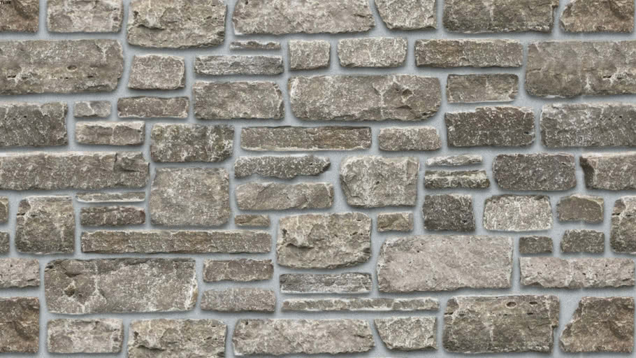 'Oakfield Stonegate - Tumbled' (Gray Joint) Seamless Natural Stone ...