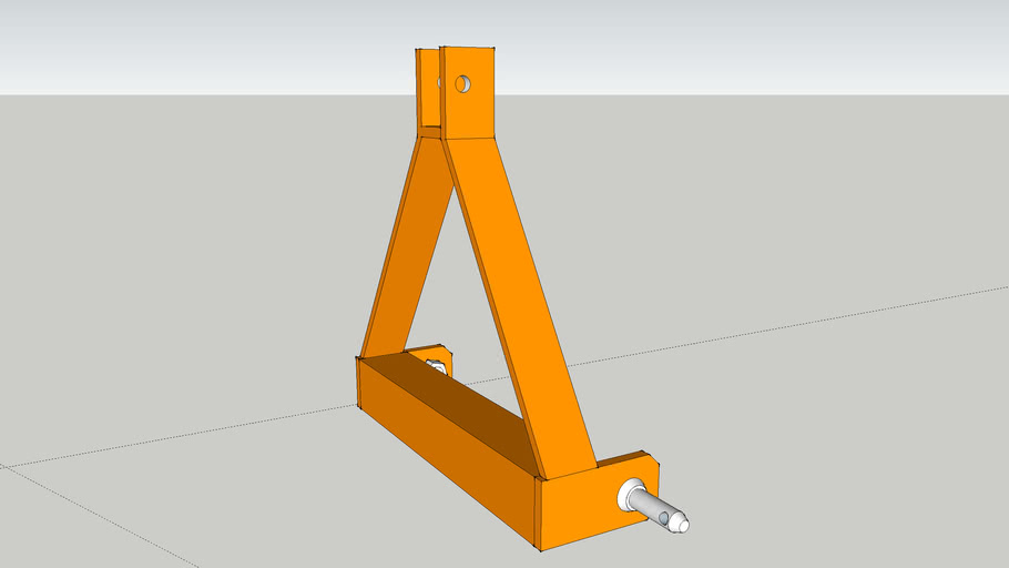 Cat 0 Compact Tractor 3 Point Hitch | 3D Warehouse