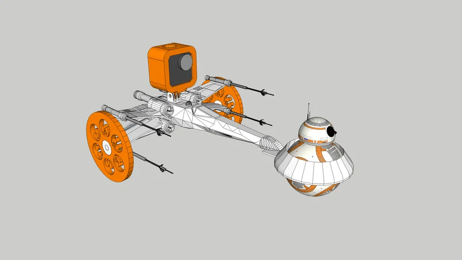 Sphero BB-8 Mokecam competition X-Wing | 3D Warehouse