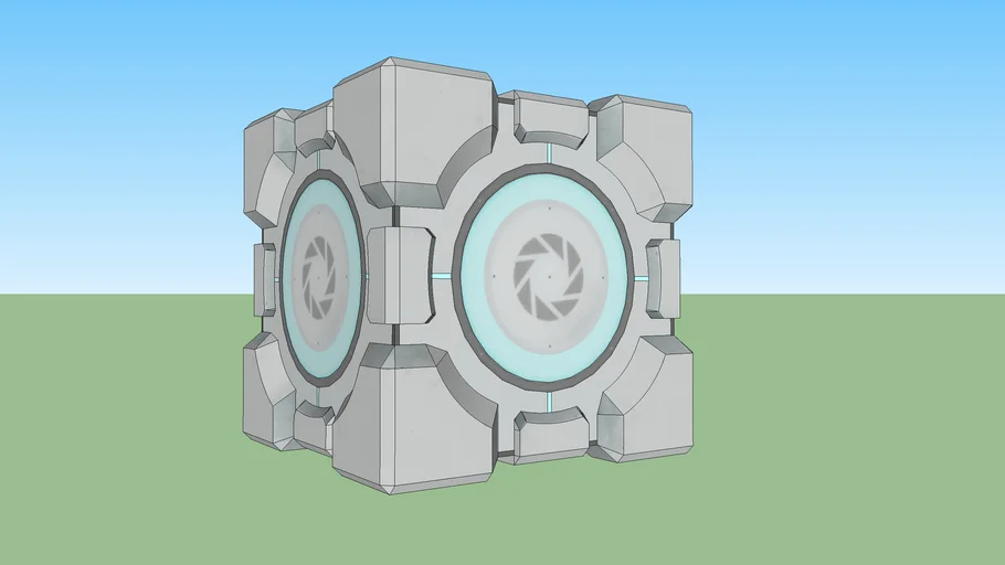Aperture Science Weighted Storage Cube. | 3D Warehouse