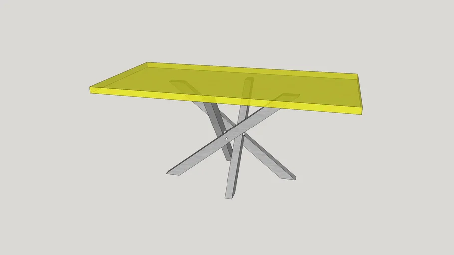Cross Legs Table | 3D Warehouse