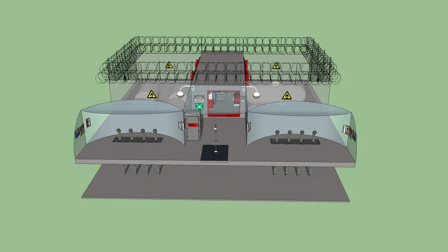 High Security Compound_V2'PrivateFlammablesStorage_V1' | 3D Warehouse