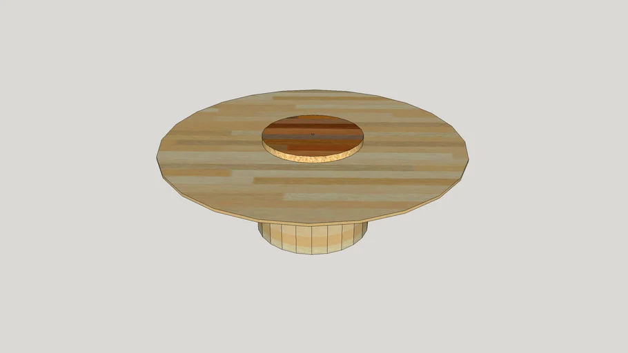 table tourret avec plateau tournant | 3D Warehouse