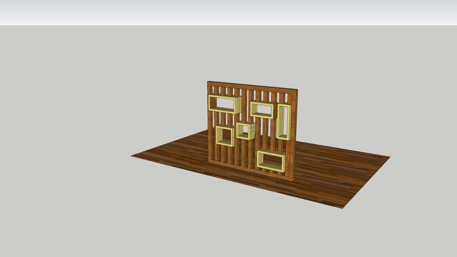 wooden partition wall | 3D Warehouse