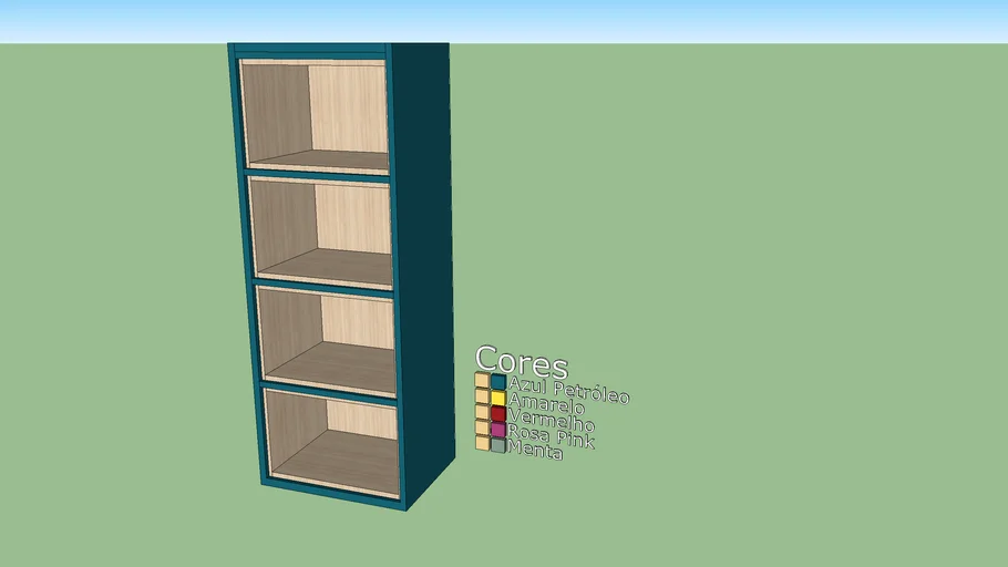 Nicho vertical com amadeiramento interno | 3D Warehouse