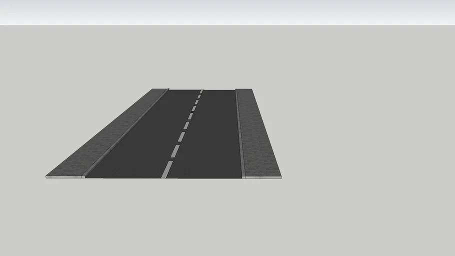 Tileable road piece (straight) | 3D Warehouse