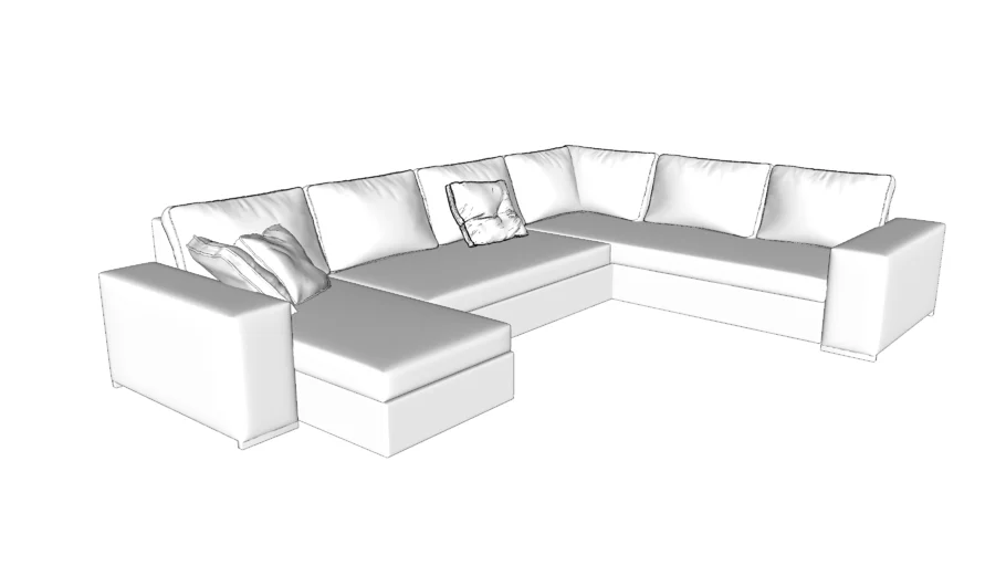 Sofa U | 3D Warehouse