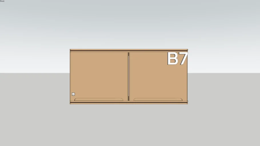 B7-ROCKA Half Wall Cabinet - CURVE l SAND | 3D Warehouse