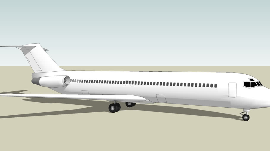 BLANK] McDonnell Douglas DC-9-30 | 3D Warehouse