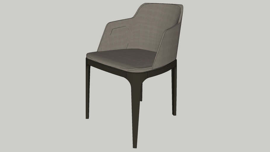 Grace Chair with armrests by Poliform | 3D Warehouse