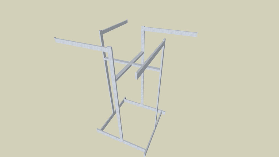clothing empty rack | 3D Warehouse