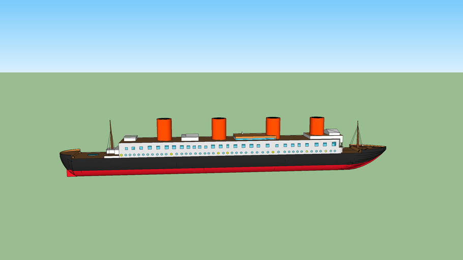 Early 1900s steamliner | 3D Warehouse