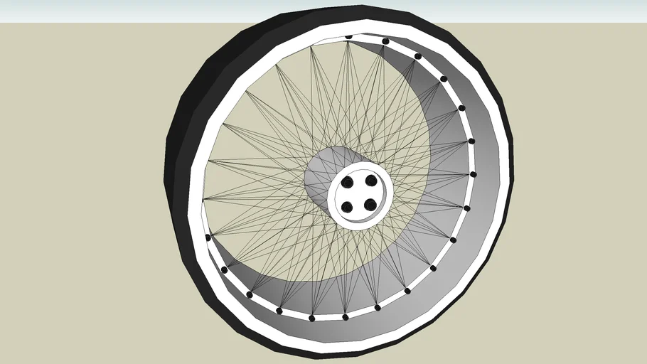 Old-School Wheel V2.FIX | 3D Warehouse