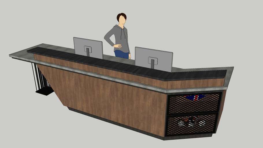 RECEPTION COUNTER_INDUSTRIAL HOTEL_1.0 | 3D Warehouse