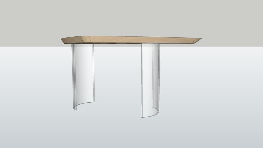 Holly Hunt Vladimir Kagan Wing Desk | 3D Warehouse