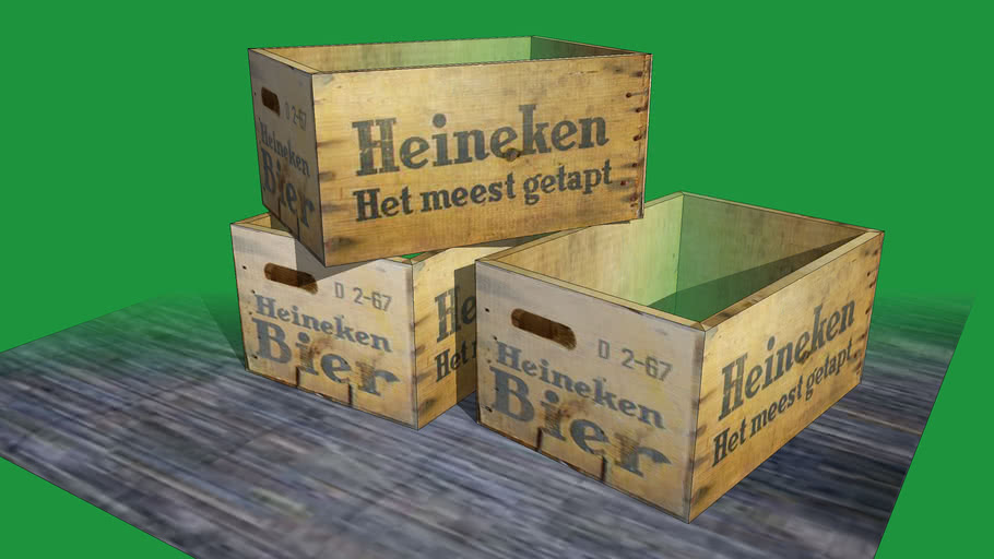 Heineken beer crate | 3D Warehouse