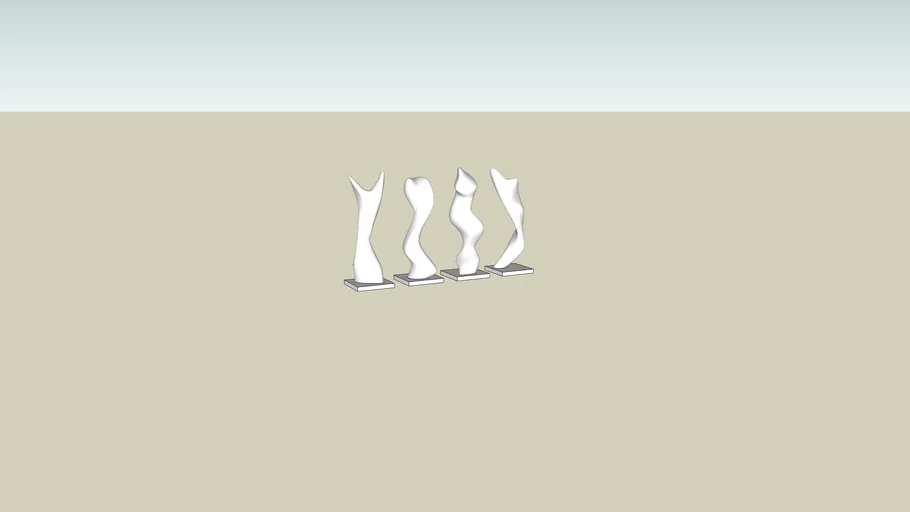 Four Curvy Shapes | 3D Warehouse