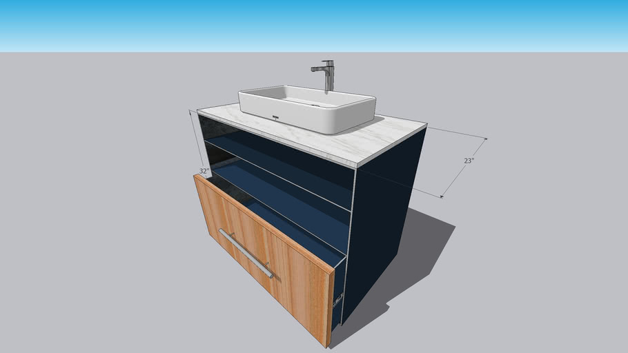 bathroom vanity cabinet | 3D Warehouse