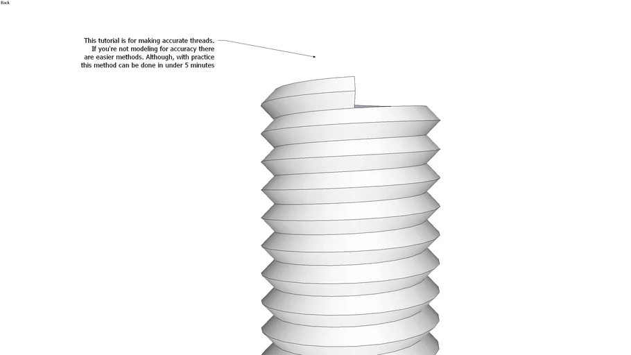 Accurate Thread Tutorial - Metric | 3D Warehouse