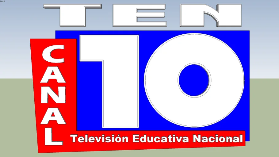 TEN Canal 10 logo (2007-2013) | 3D Warehouse