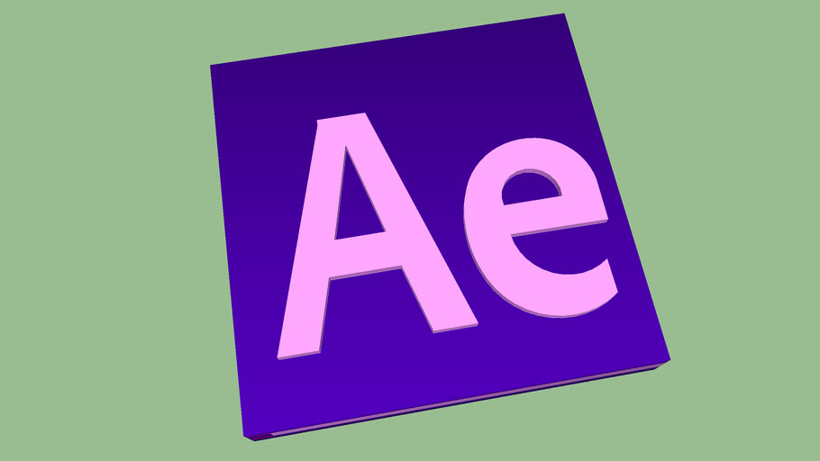 Adobe After Effects Icon 3D | 3D Warehouse