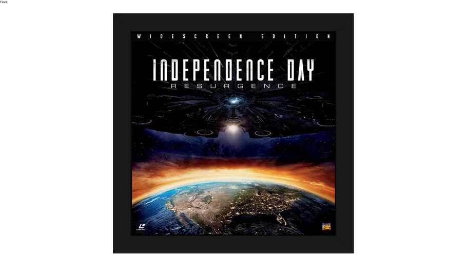 Framed Custom Independence Day: Resurgence Laserdisc Cover | 3D Warehouse