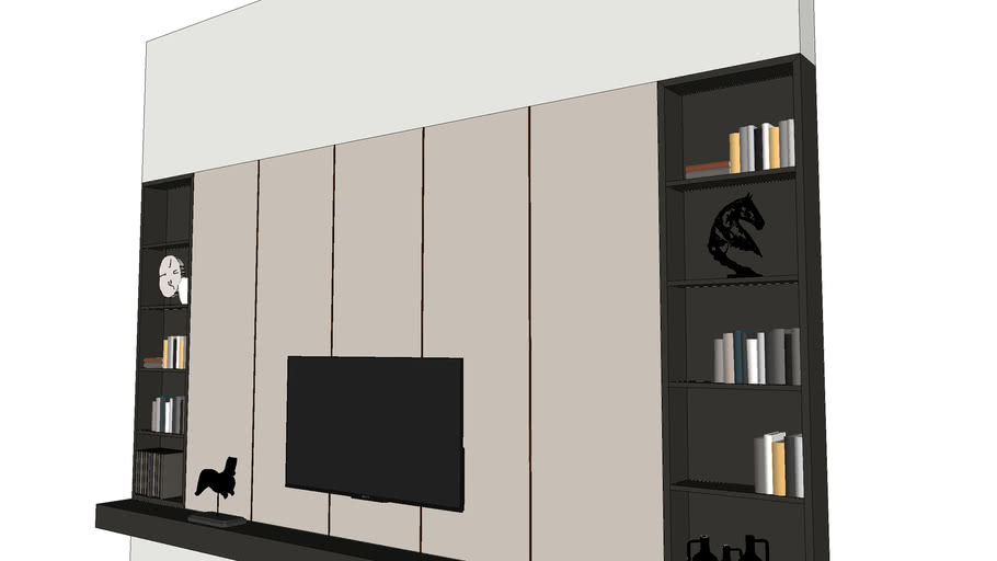 Tv Cabinet with Accessories | 3D Warehouse