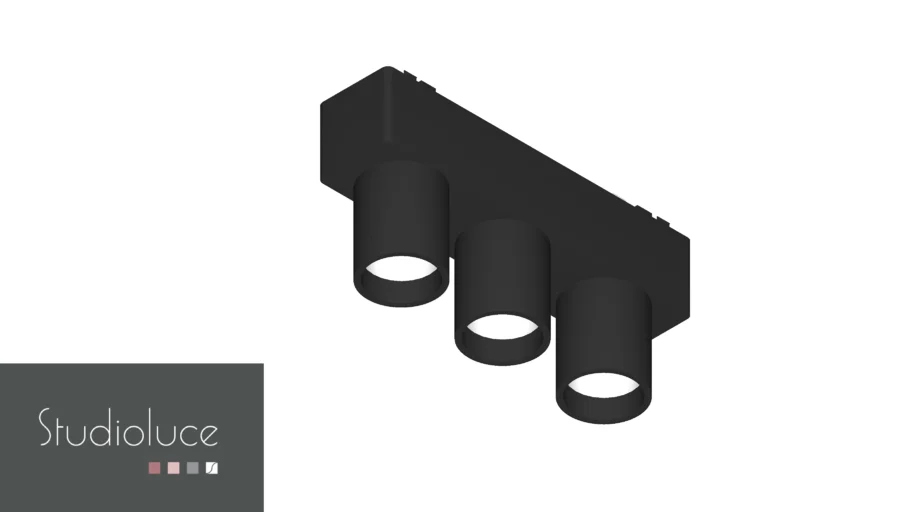 Spot Fixo 3X2W ULTRASLIM MS2013PT - Studioluce | 3D Warehouse