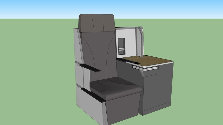 New American Airlines 767 Business class seat. | 3D Warehouse
