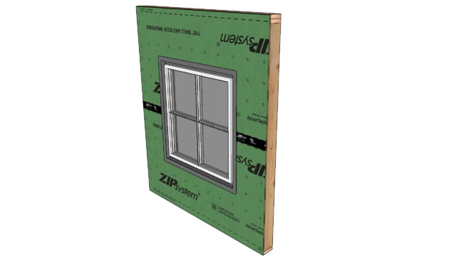 Recessed Window with ZIP System Scenario 1 | 3D Warehouse