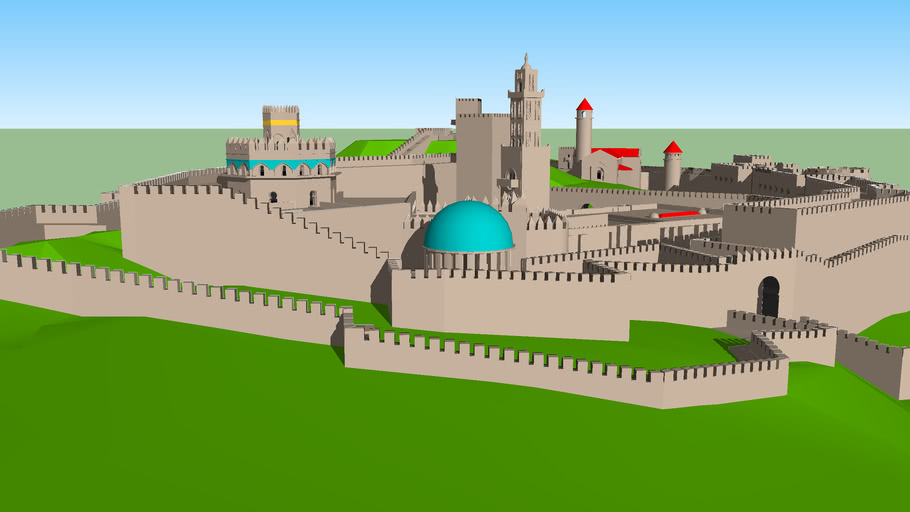 CASTELO DE ALMADA (Hosnel-Madan/al-Madan, séc. XI) (RECONSTITUIÇÃO ...