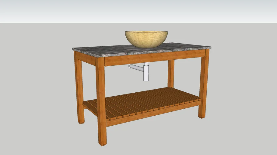 Lavatory Console Table | 3D Warehouse