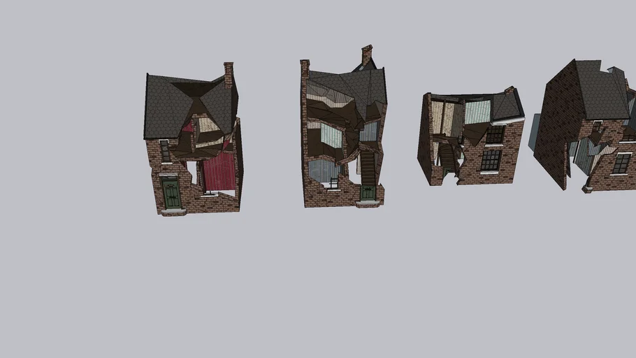 Destroyed Houses | 3D Warehouse