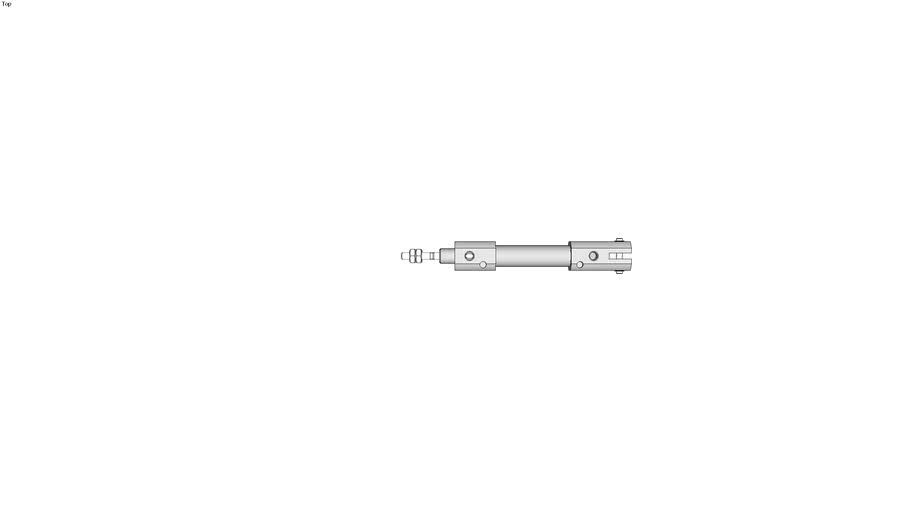 Air Cylinder/Built-in Speed Controller:Double Acting Single | 3D Warehouse