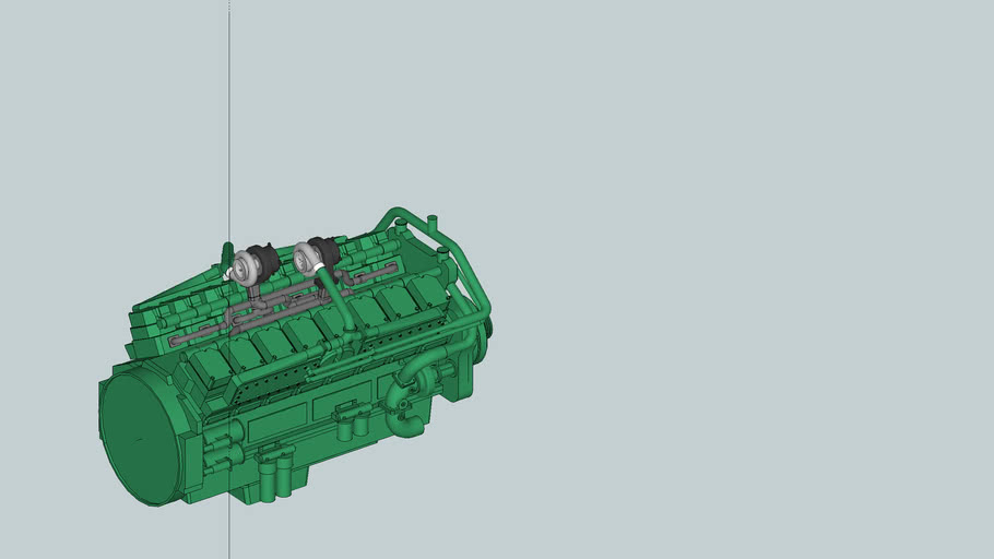 KTA50 engine | 3D Warehouse
