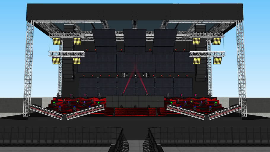 EDM Festival Stage | 3D Warehouse