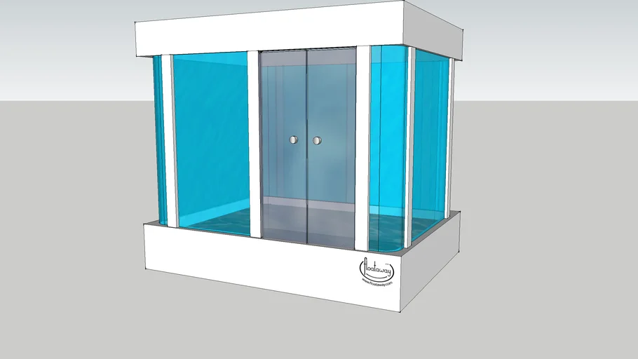 Floataway Cabin42 Float room - door on right - without tech pack | 3D ...