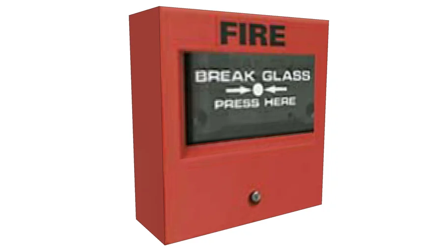 Fire Alarm Break Glass | 3D Warehouse